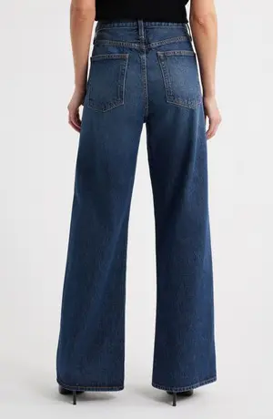 FRAME The Loose High-waist Wide-leg Jeans - Trooper