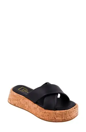 SHU SHOP Lydia Platform Slide Sandal - Black