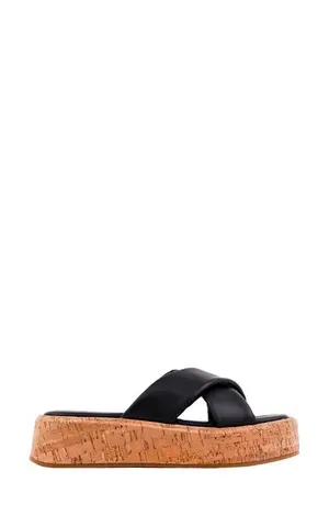 SHU SHOP Lydia Platform Slide Sandal - Black