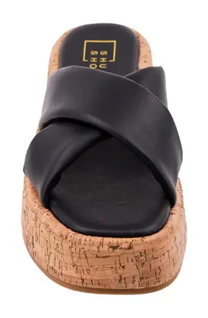 SHU SHOP Lydia Platform Slide Sandal - Black