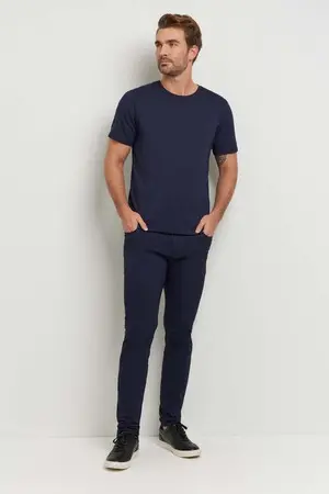 Anatomie Scott Crewneck T-shirt - Navy