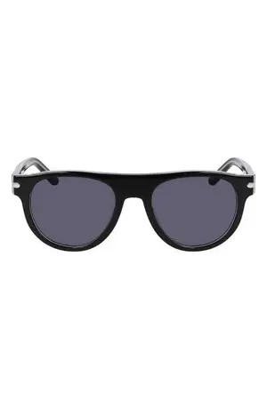 Nike Crescent Iii 54mm Round Sunglasses - Black / Grey