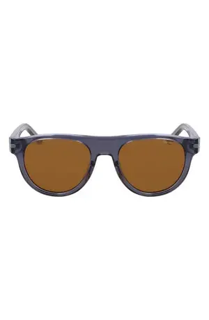 Nike Crescent Iii 54mm Round Sunglasses - Smoke / Amber