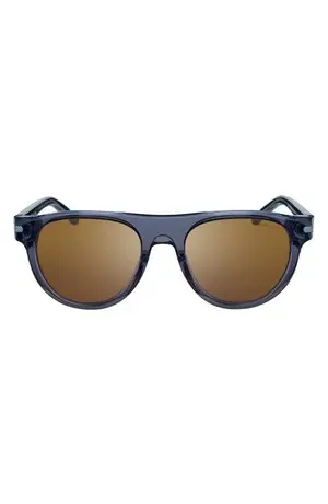 Nike Crescent Iii 54mm Round Sunglasses - Smoke / Amber