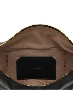 ALLSAINTS Leather Crescent Crossbody Bag - Black