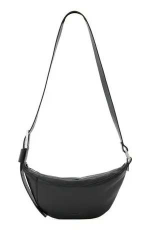 ALLSAINTS Leather Crescent Crossbody Bag