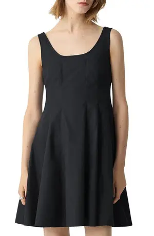 Theory Sleeveless Fit & Flare Dress