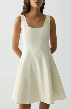 Theory Sleeveless Fit & Flare Dress