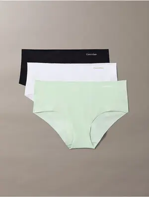 Calvin Klein Invisibles 3-pack Hipster - Shoreline/ Classic White/ Seafoam Wave