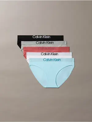 Calvin Klein Cotton Stretch Bikini 5-pack - Antarctic Blue Multi