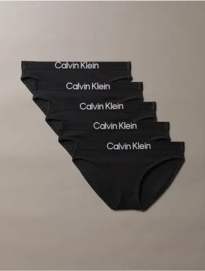 Calvin Klein Cotton Stretch Bikini 5-pack - Black