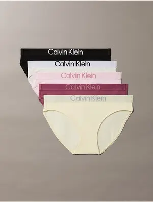 Calvin Klein Cotton Stretch Bikini 5-Pack Pear Sorbet Multi