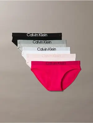 Calvin Klein Cotton Stretch Bikini 5-Pack Pink Multi