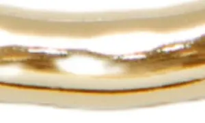 Argento Vivo Hammered Oval Bangle - Gold