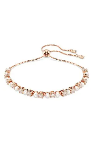 SWAROVSKI Matrix Slider Bracelet - White/silver/rose Gold