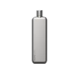 MEMOBOTTLE Slim Stainless Steel - Metallic Silver