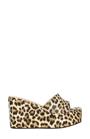 SHU SHOP Luna Platform Wedge Sandal - Leopard Print