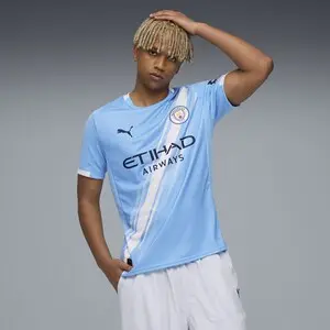 PUMA Manchester City 25/26 Home Replica Soccer Jersey - Blue