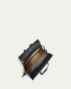 Khaite Crosby Sports Leather Tote Bag - Black