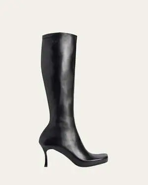 Balenciaga X Scholl Leather Knee-high Boots