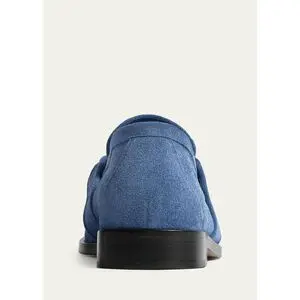 Bottega Veneta Astaire Knot Suede Loafers - Dkbrwn