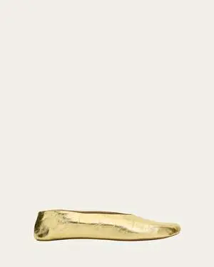Women's Gold Flats 