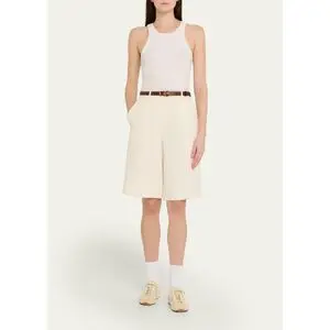 Jacquemus Les Tennis Croc-embossed Suede Sneakers - Ivory