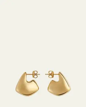 Bottega Veneta Mini Fin Earrings Yellow