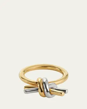 Bottega Veneta Knot Ring - Burned Ora