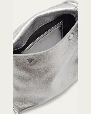 3.1 Phillip Lim Id Petite Soft Metallic Leather Shoulder Bag
