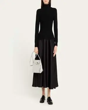 3.1 Phillip Lim Id Petite Soft Metallic Leather Shoulder Bag