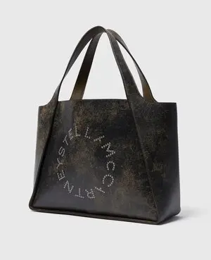 Stella McCartney Logo Tote Bag - Mud