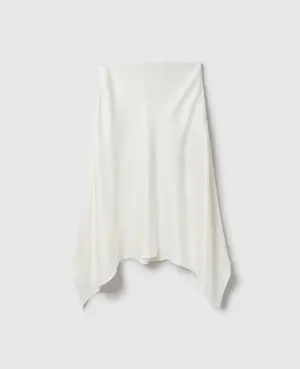 Stella McCartney Curved Hem Satin Midi Skirt