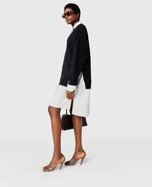 Stella McCartney Hybrid Shirt And Sweater Dress