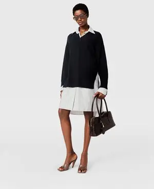Stella McCartney Hybrid Shirt And Sweater Dress
