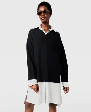 Stella McCartney Hybrid Shirt And Sweater Dress