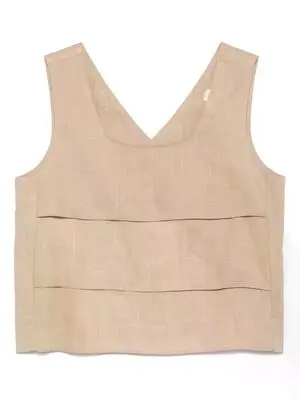 MOUTAKI Paneled Sleeveless Top