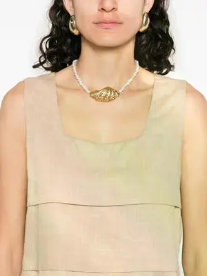 MOUTAKI Paneled Sleeveless Top