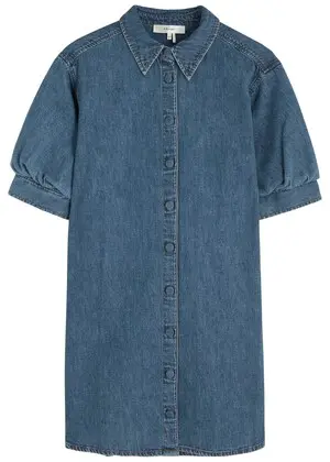 FRAME The Play Denim Mini Dress