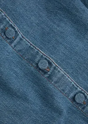 FRAME The Play Denim Mini Dress