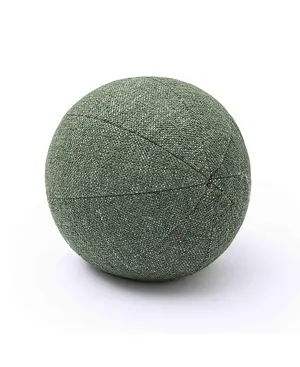 TOV FURNITURE Boba Textured Basketweave 9 Ball Pillow - Forest Green