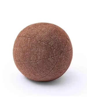 TOV FURNITURE Boba Textured Basketweave 9 Ball Pillow - Red