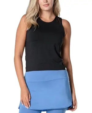 Lucky In Love Paneled Performance Tops For Women
