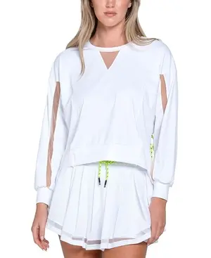 Lucky In Love Mesh Sweatshirts Hoodies For Women