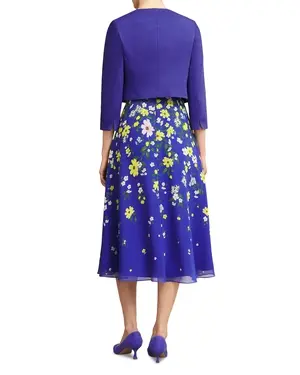 HOBBS LONDON Elize Tweed Jacket - Allium Blu