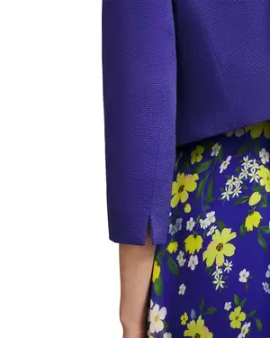 HOBBS LONDON Elize Tweed Jacket - Allium Blu