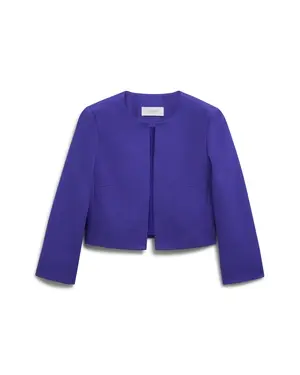 HOBBS LONDON Elize Tweed Jacket - Allium Blu