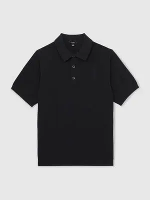 REISS Asher Polo Shirt - Navy
