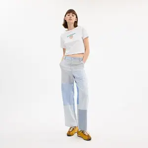 COACHTOPIA Patchwork Striped Wide Leg Pants