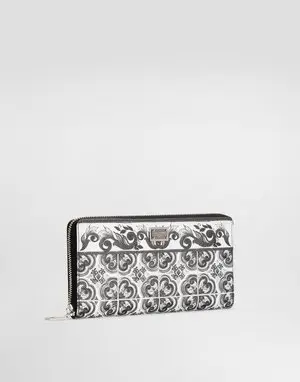 Dolce & Gabbana Majolica-print Calfskin Wallet